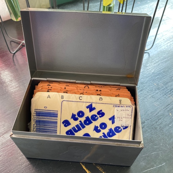 Vintage | Other | Vintage File Card Or Recipe Card Holder Box | Poshmark